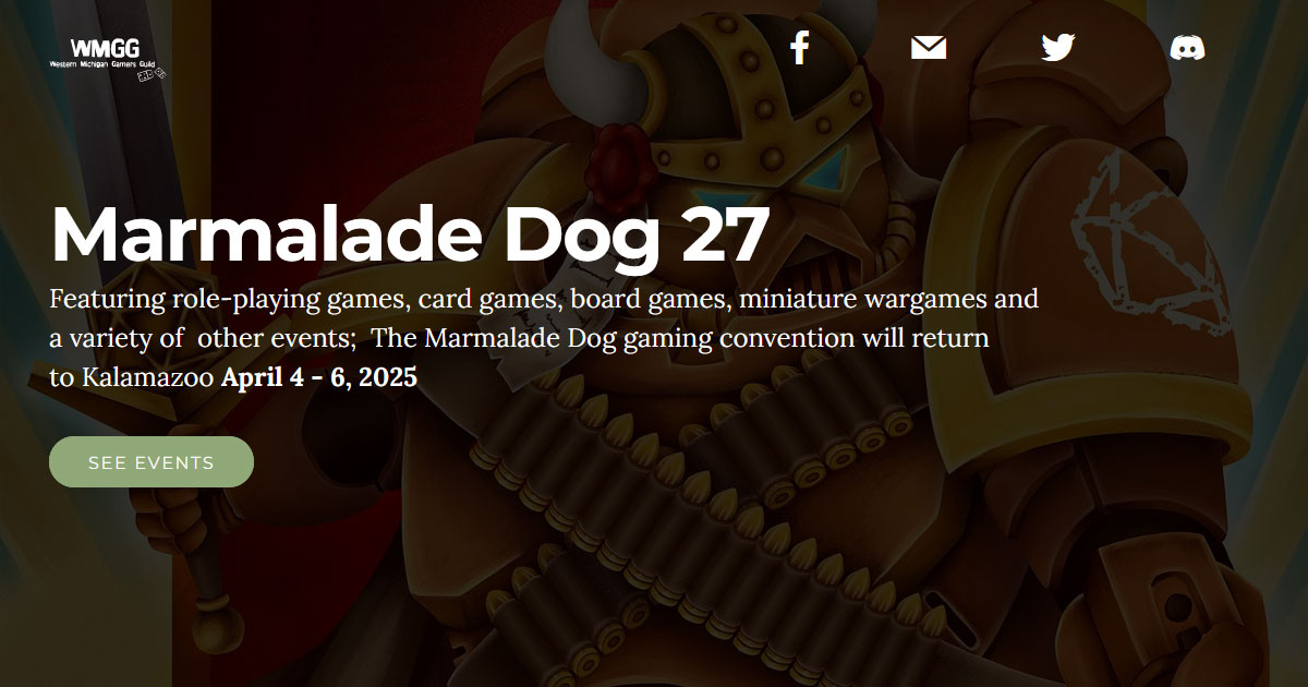 Marmalade Dog 27 Gaming Convention